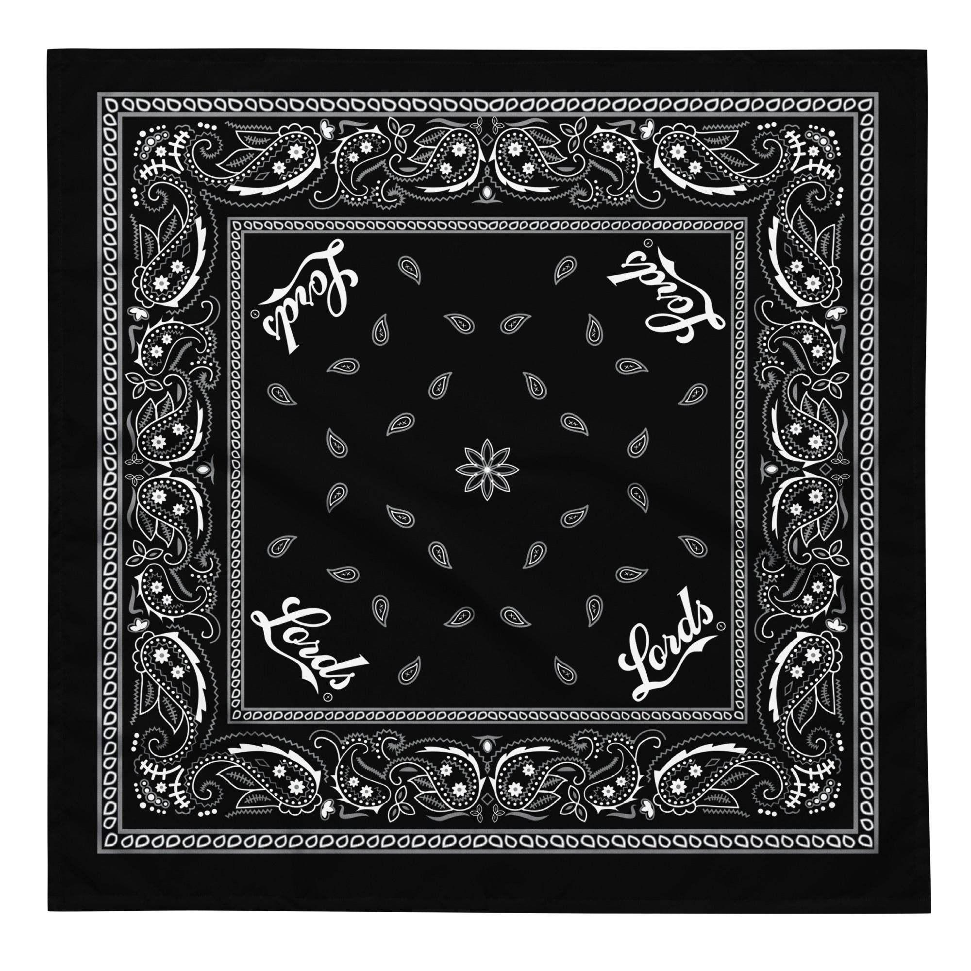 Lords Classic Bandana - Black/White – Lords Original Gastown Supply Co.