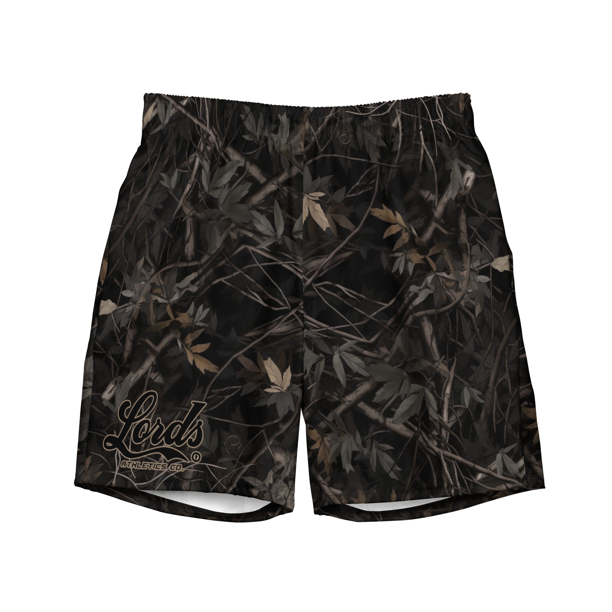 Team Lords Swim Trunks - Dark Leaf Camo – Lords Original Gastown Supply Co.