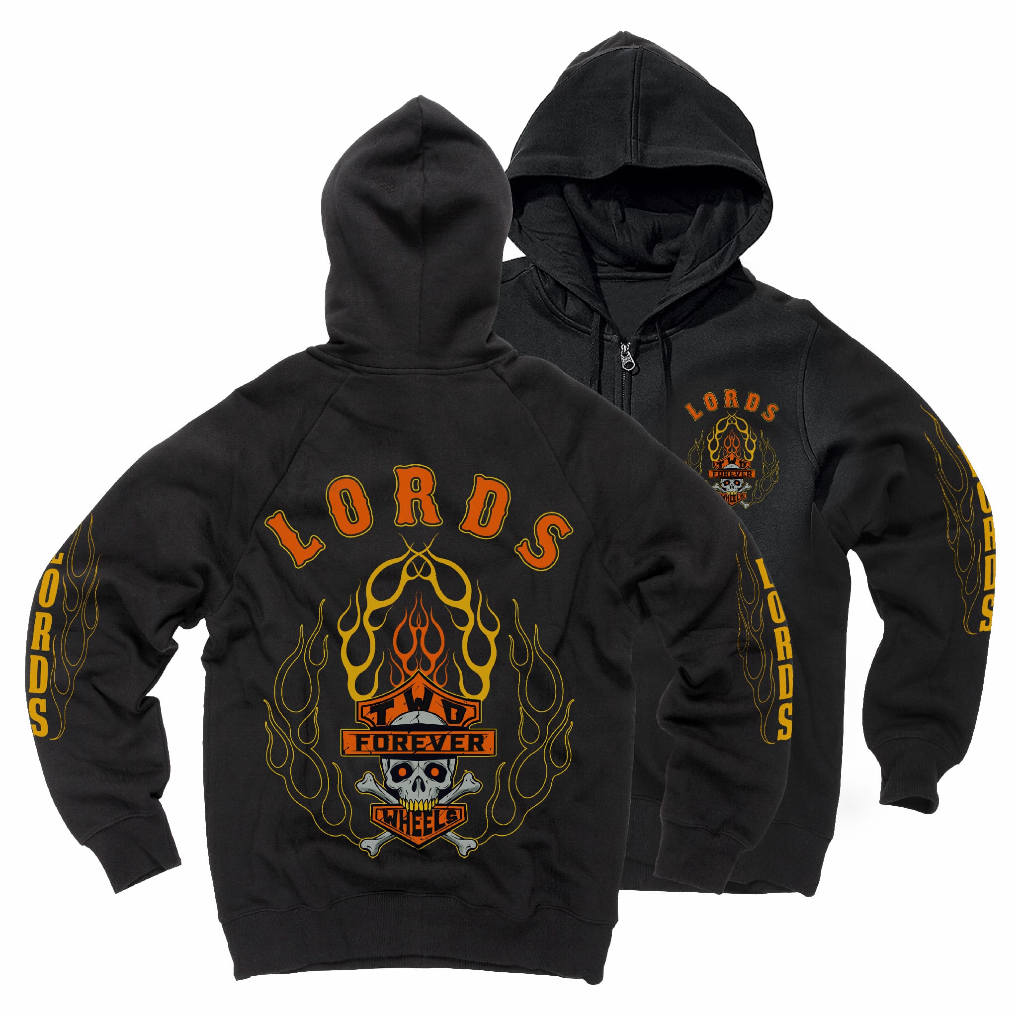 Forever 2 Wheels Zip Up Hoodie – Lords Original Gastown Supply Co.