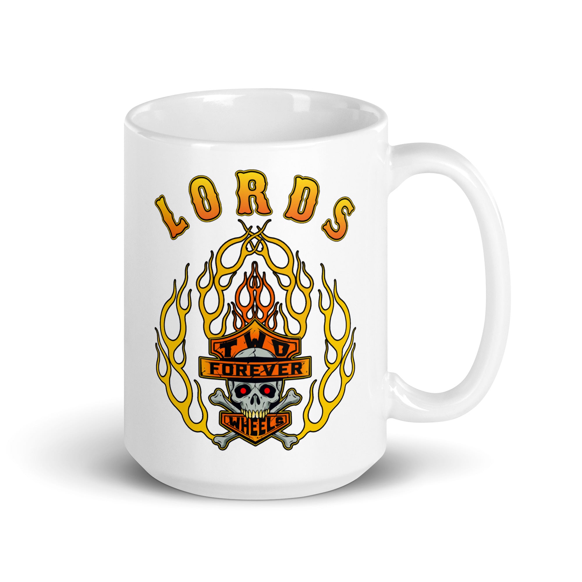 Forever 2 Wheels 15oz Mug - White – Lords Original Gastown Supply Co.